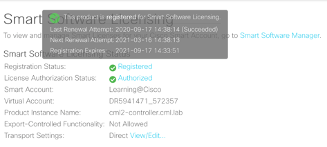 CML-Personal and Smart License